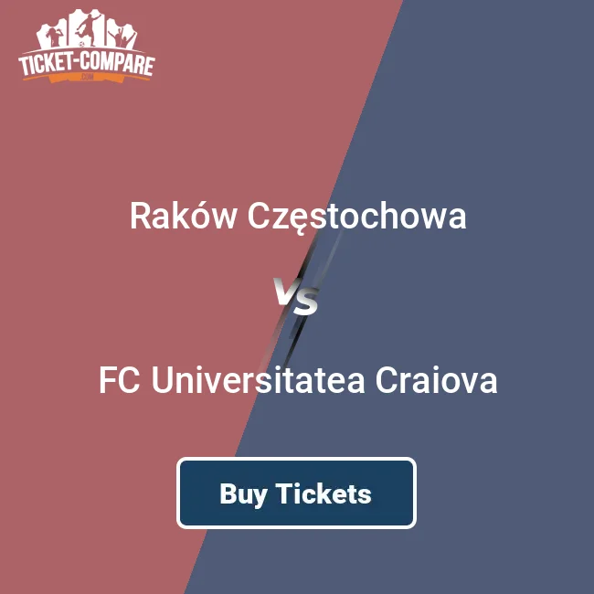 Biglietti Raków Częstochowa vs FC Universitatea Craiova del 02/10/2025